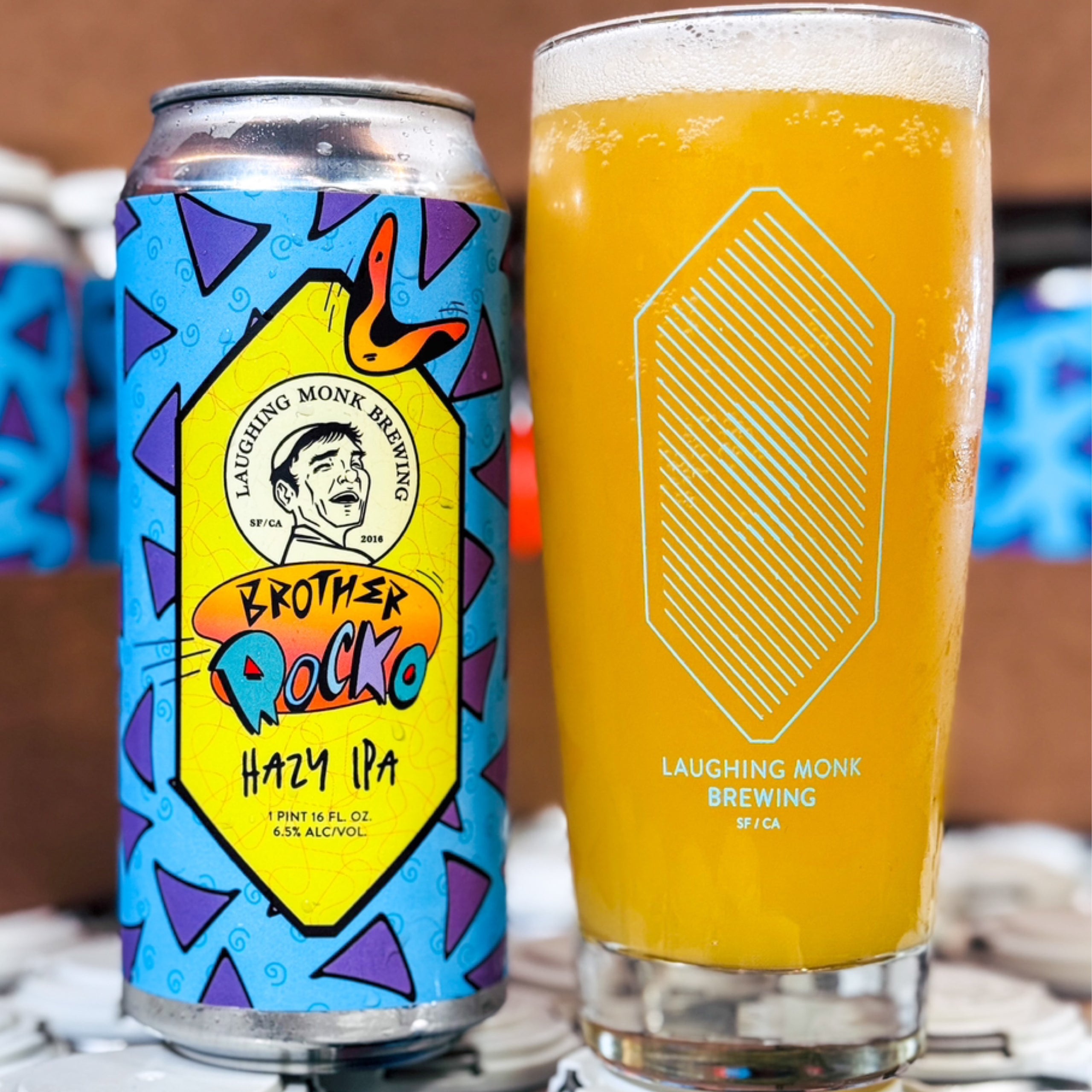 Brother Rocko Hazy IPA 4-Pack | Laughing Monk Shop